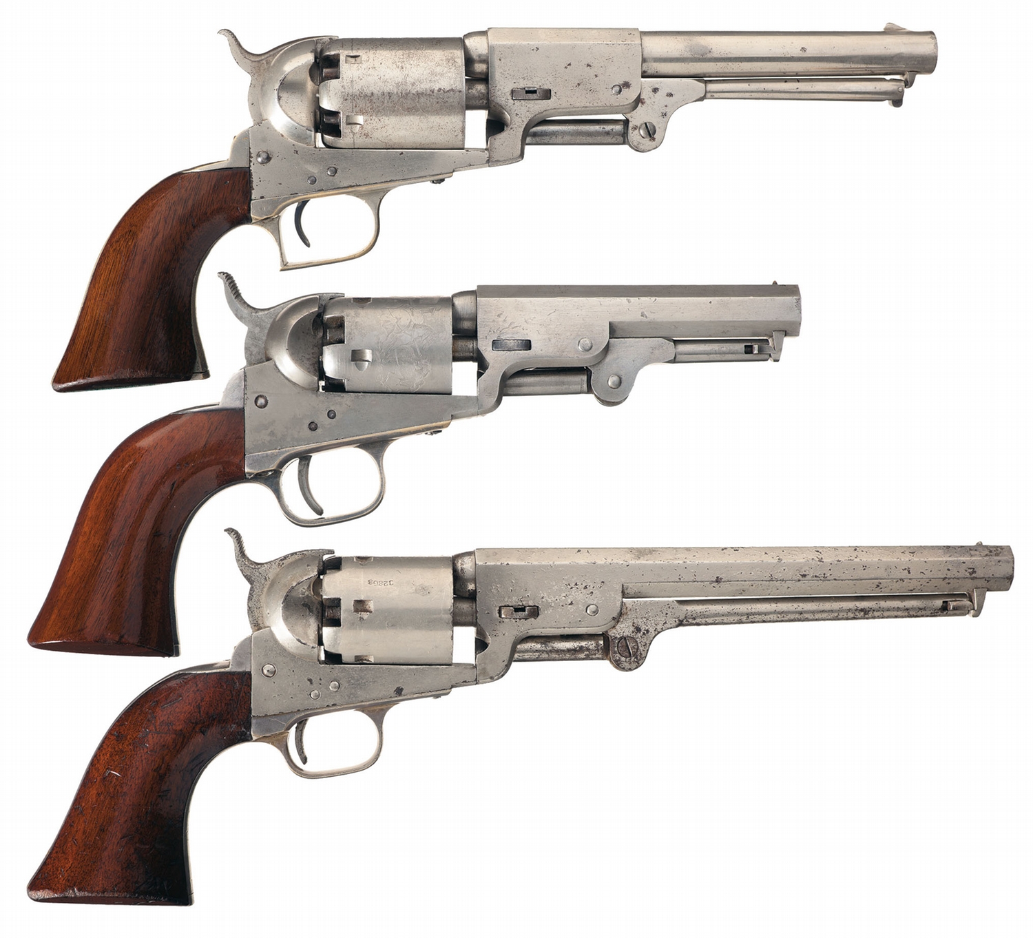 Unique Lot of Colt Percussion Revolvers of the Specific Type Used by ...