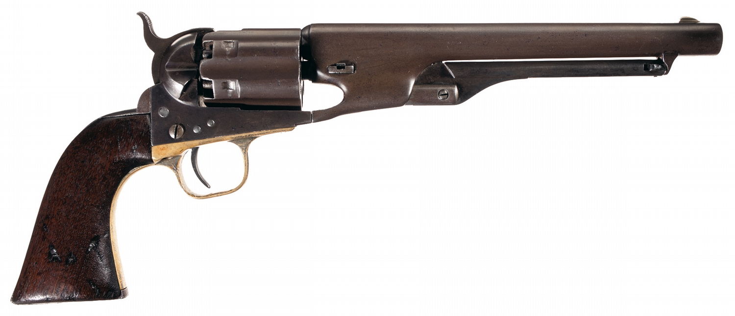Custom Cased Colt Model 1860 Army Revolver with Fluted Cylinder