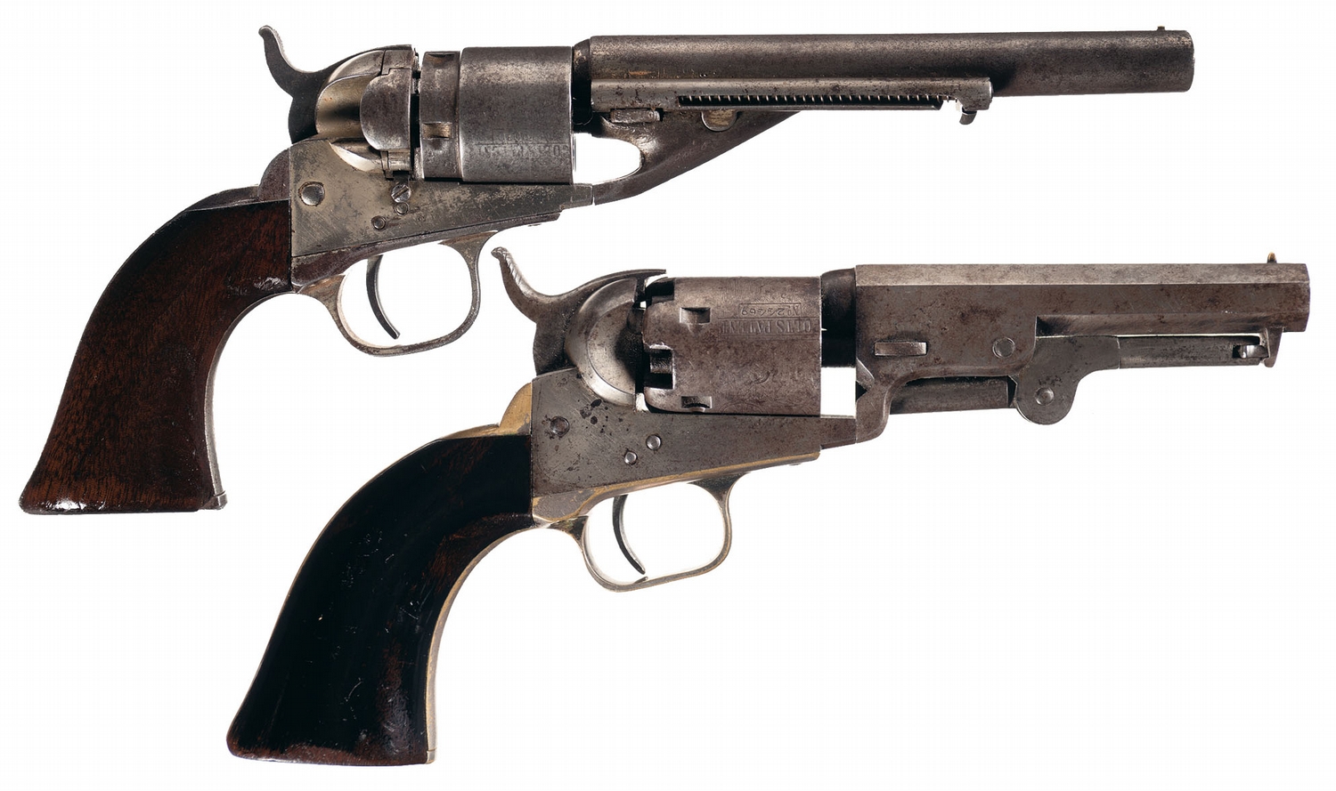 Collector's Lot of Two Antique Colt Revolvers -A) Colt Model 1862 ...