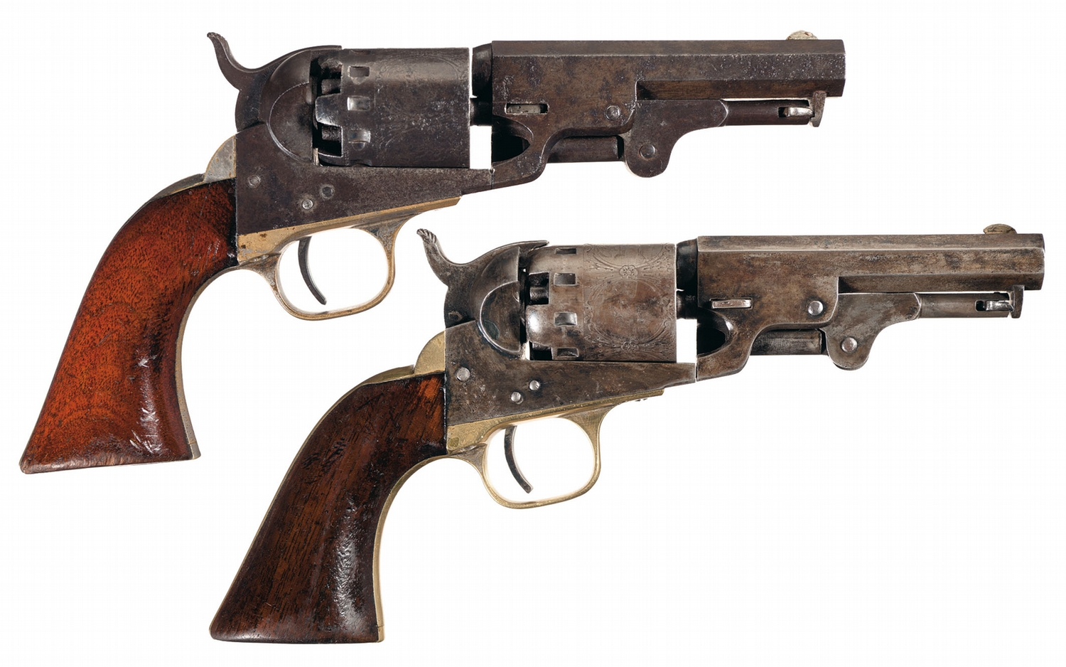 Two Manhattan Firearms Navy Type Percussion Revolvers -A) Manhattan ...