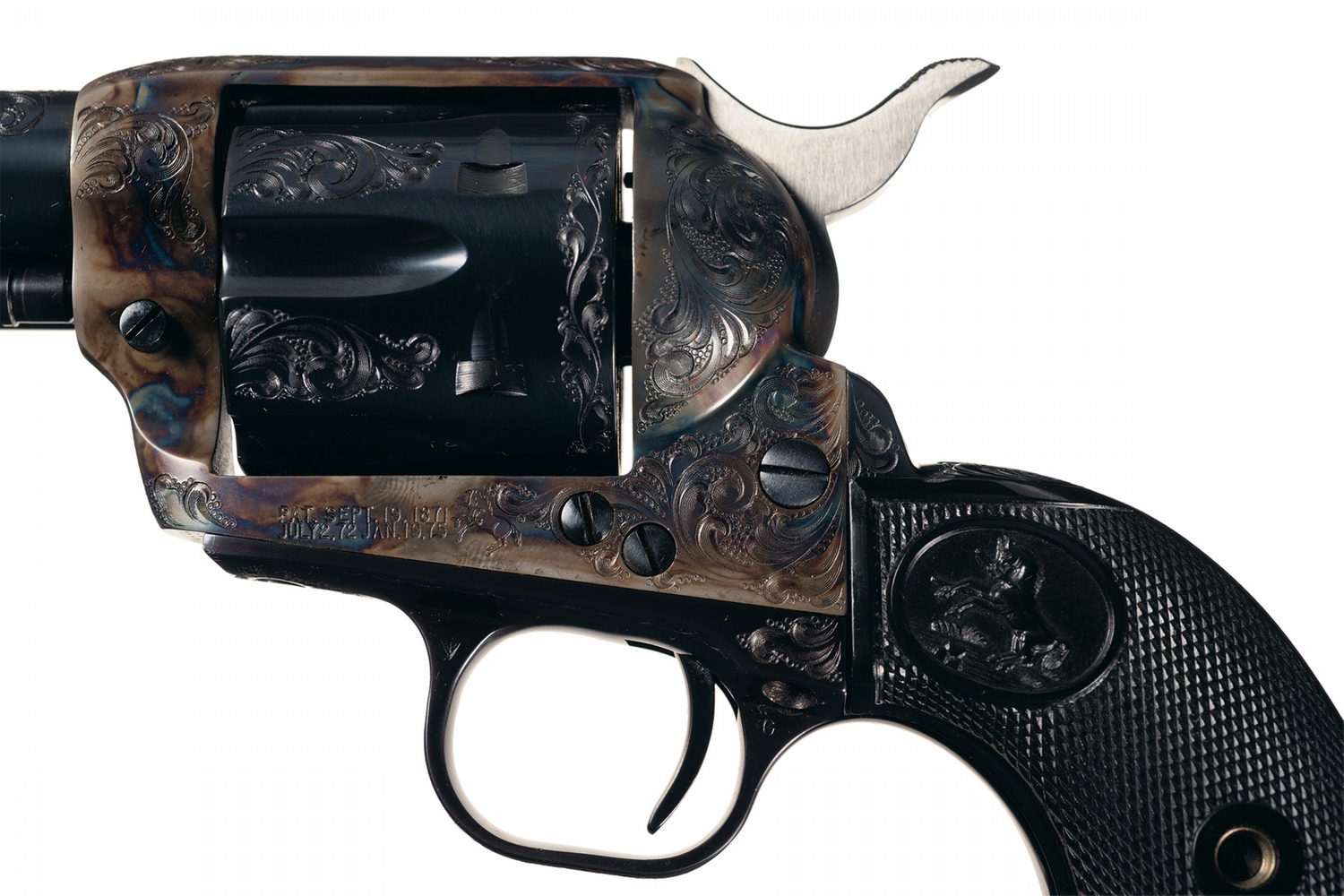 Cased Engraved Colt Single Action Army Revolver Cased Engraved Colt Single Action Army Revolver