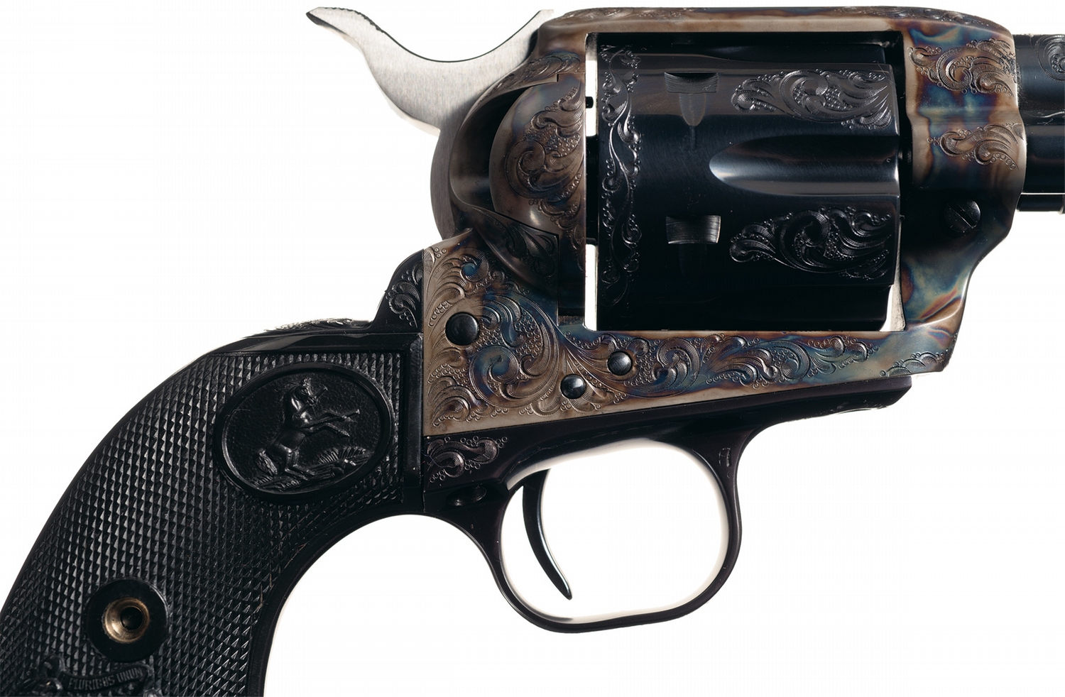 Cased Engraved Colt Single Action Army Revolver Cased Engraved Colt Single Action Army Revolver