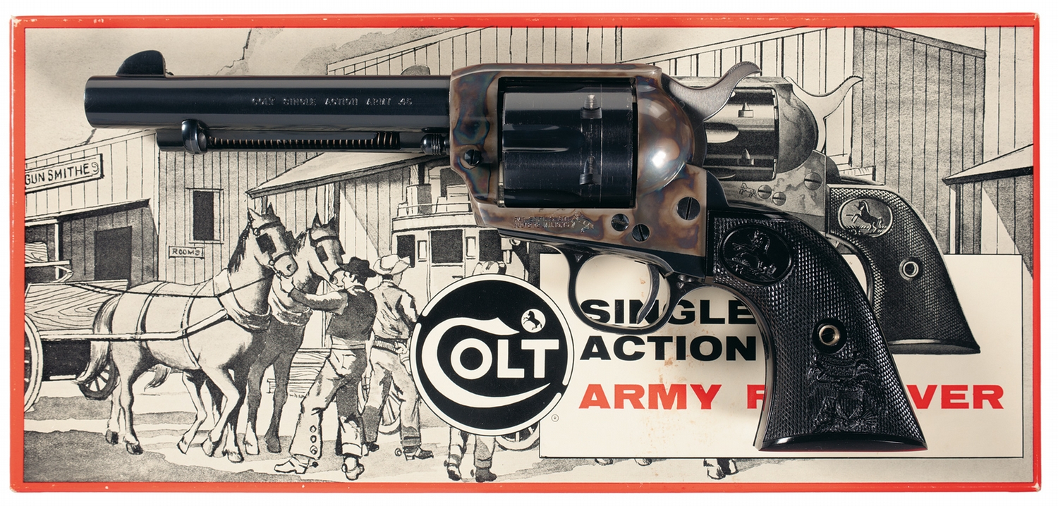 Colt Second Generation Single Action Army Revolver with Stagecoach Box