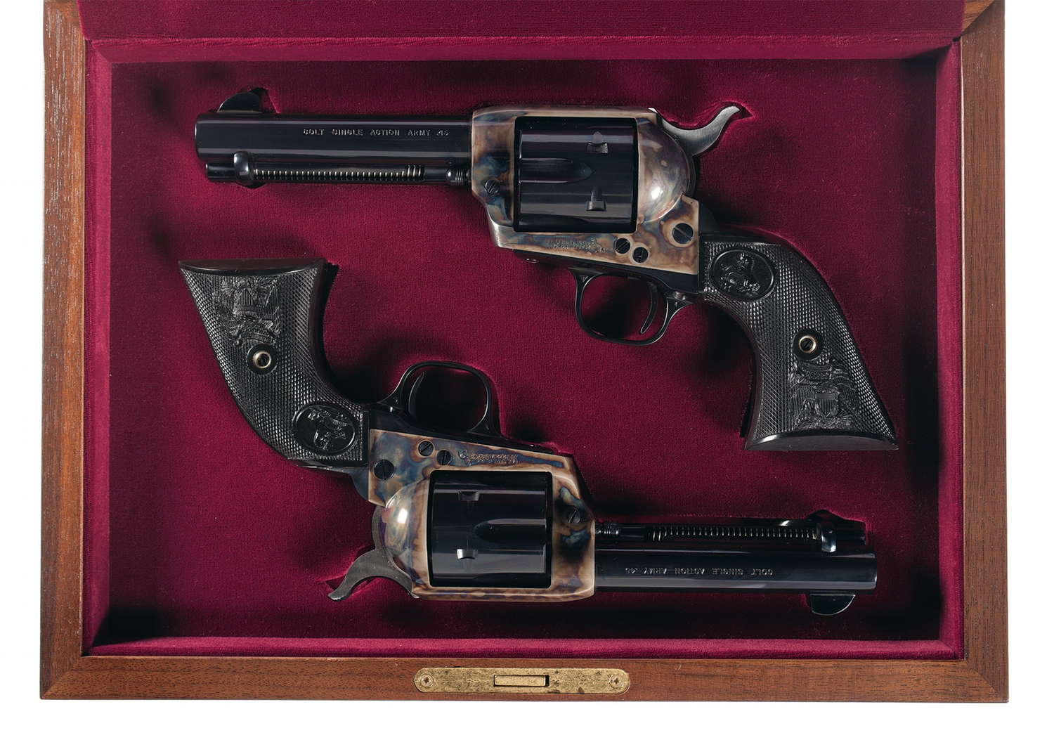 Two Cased Colt .45 Single Action Army Revolvers -A) Colt Current ...