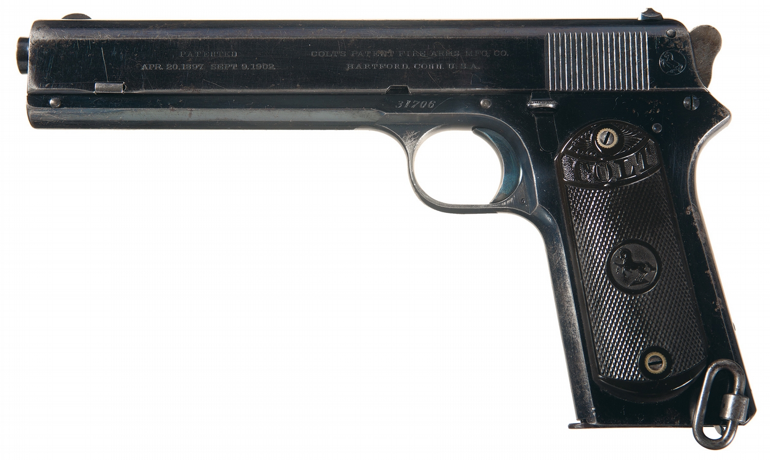 Outstanding Colt Model 1902 Military Semi-Automatic Pistol