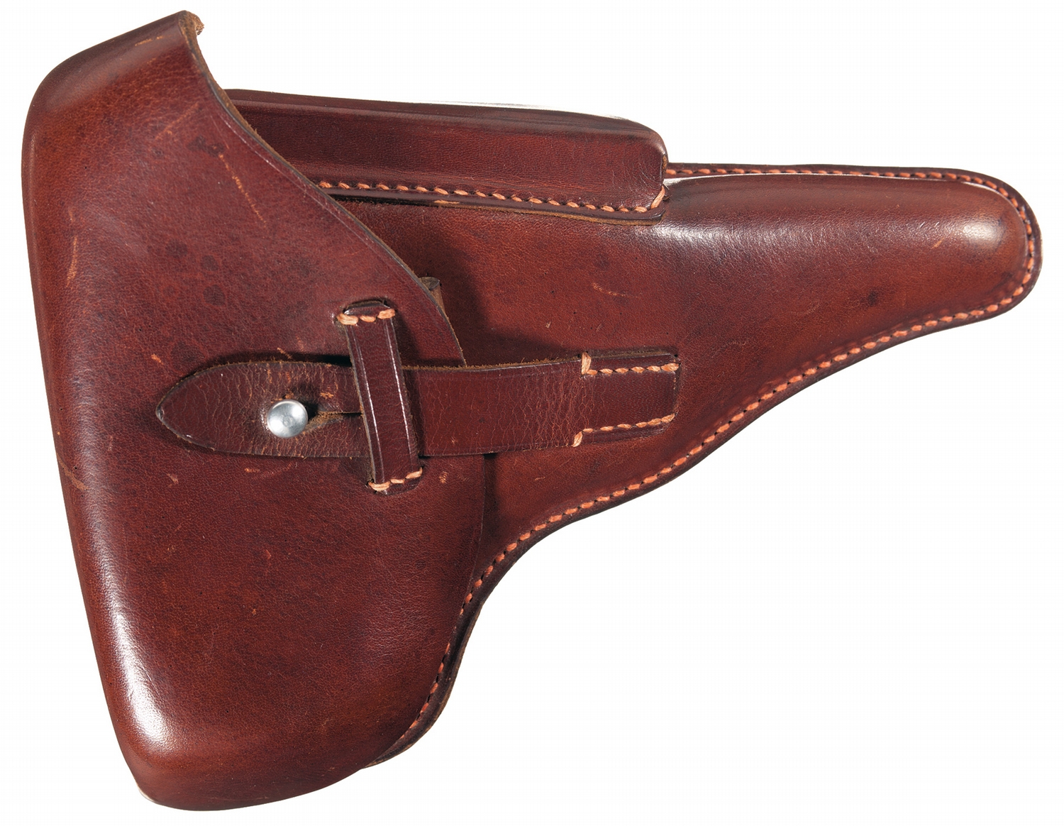Mint Unmarked Unique German HP Holster with Rare Pull Up Strap and Magazine