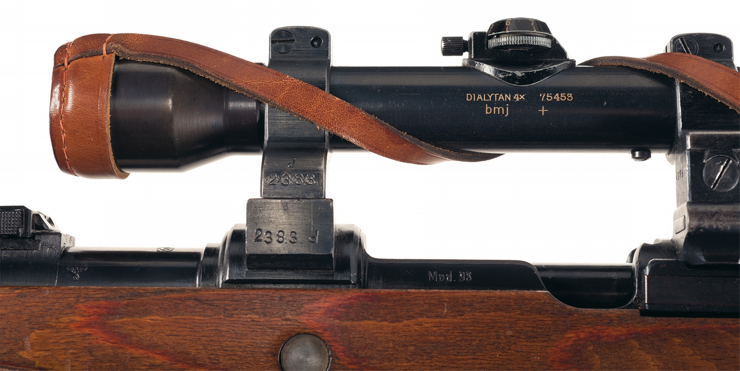 Excellent WWII Nazi 98K Steyr Single Claw Sniper Rifle Complete with ...