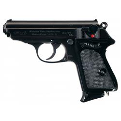 Excellent Nazi Military Proofed Walther PPK Semi-Automatic Pistol with ...
