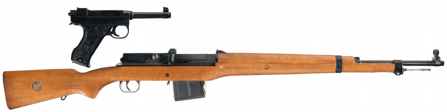 Two Swedish Firearms -A) Husqvarna Semi-Automatic Pistol