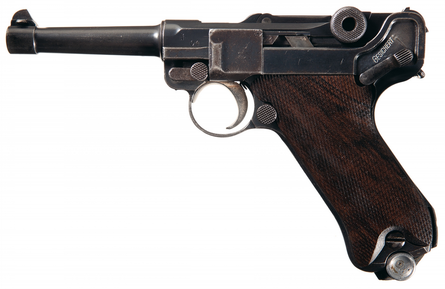 Composite Post WWI German 1920 Luger with Distinctive Circled "HK ...