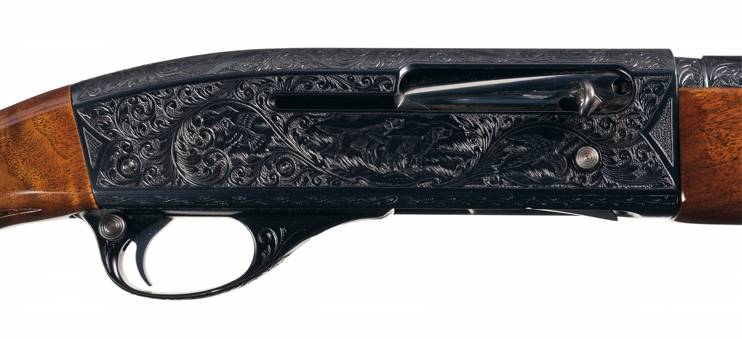 Superb Remington Factory Custom Shop Engraved Model 11-48 Premier F ...