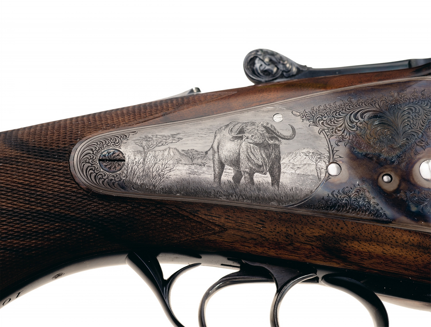 Extraordinary Exhibition Quality, Engraved, Massive "Owen-Rewa" 4-Bore ...