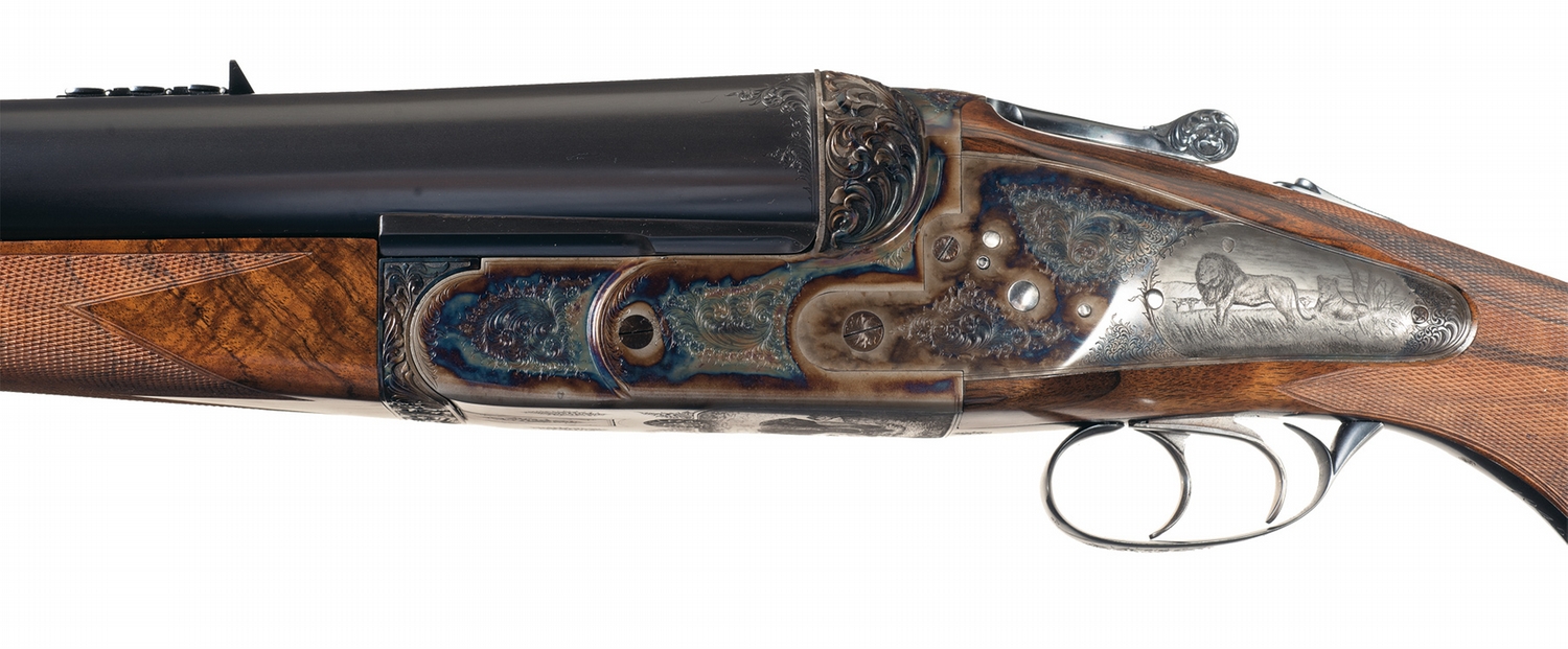 Extraordinary Exhibition Quality, Engraved, Massive "Owen-Rewa" 4-Bore ...
