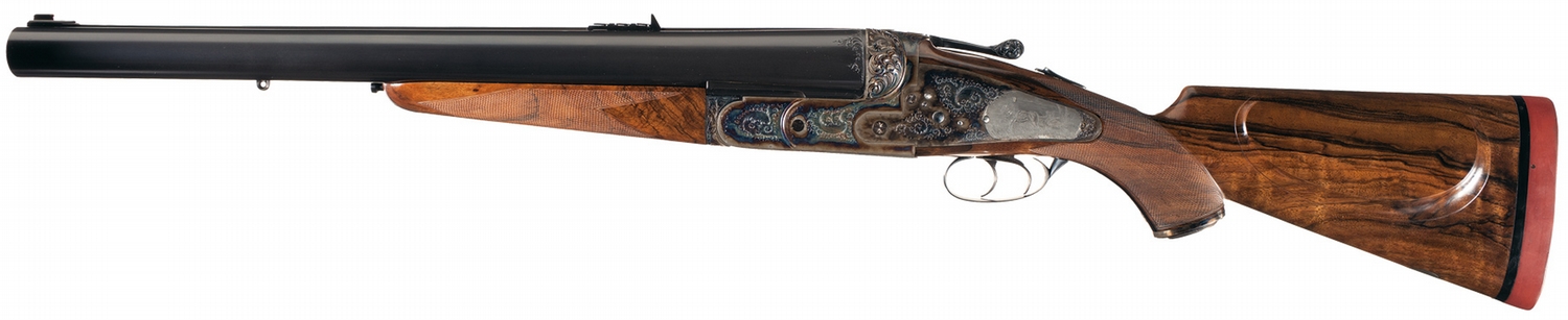 Extraordinary Exhibition Quality, Engraved, Massive "Owen-Rewa" 4-Bore ...
