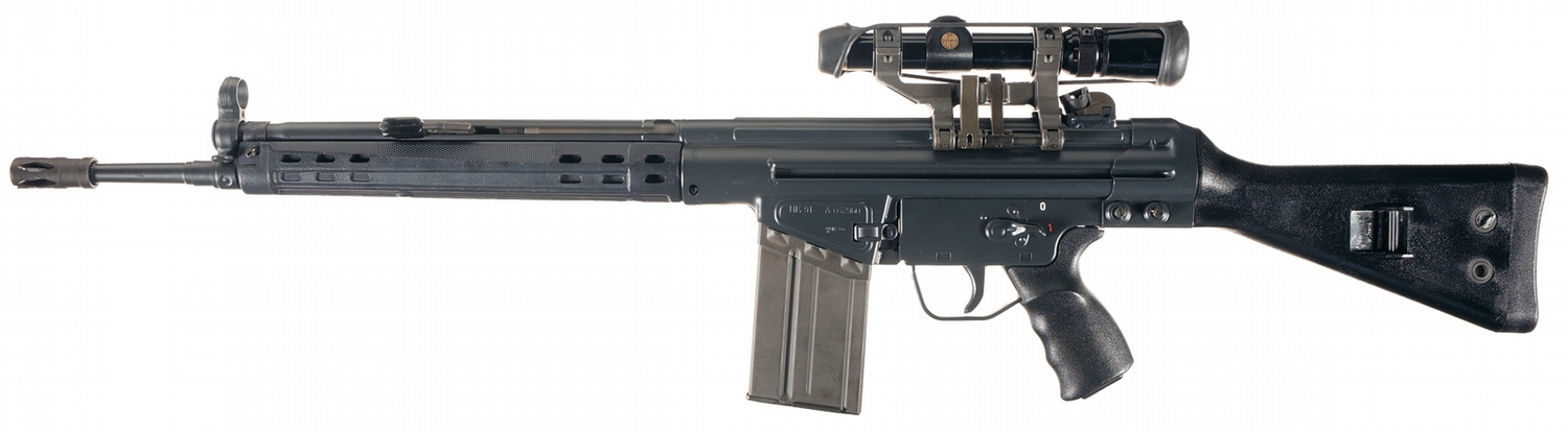 Heckler & Koch HK91 Semi-Automatic Rifle with Scope