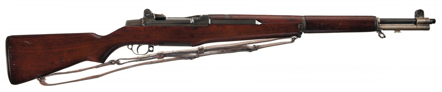 U.S. Springfield M1 Garand Semi-Automatic Rifle with British Lend Lease ...