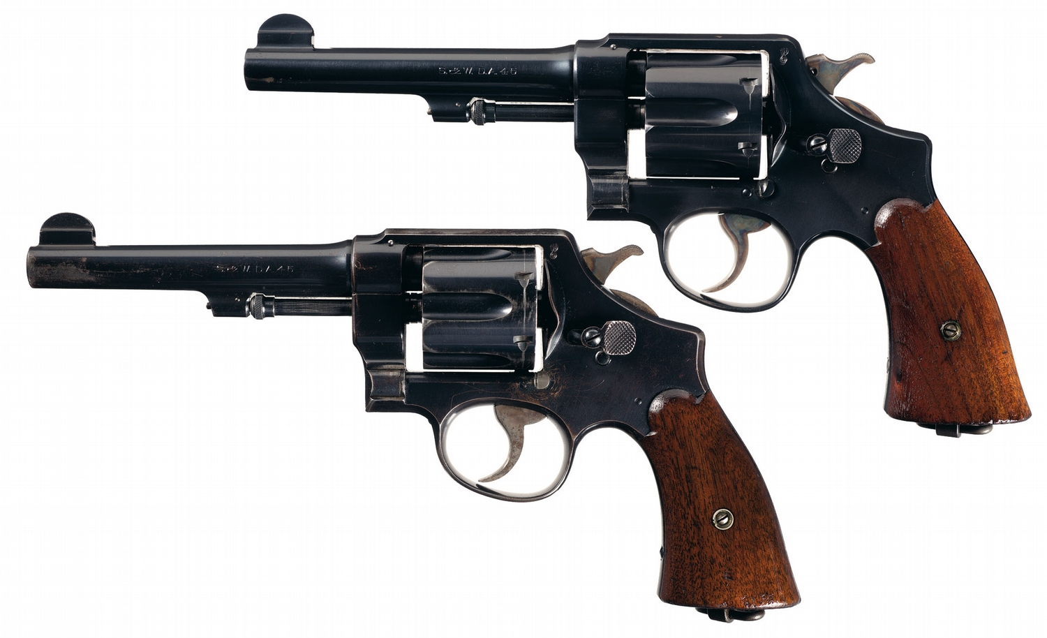 Two World War I U.S. Contract Smith & Wesson Model 1917 Double Action ...