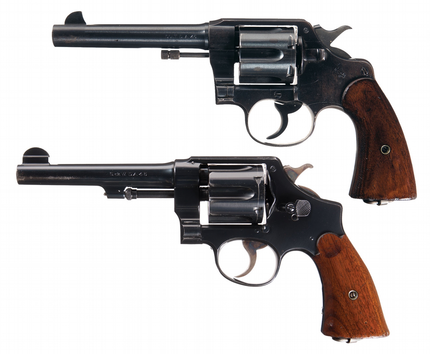 Collector's Lot of Two U.S. Model 1917 Double Action Revolvers -A) WWI ...