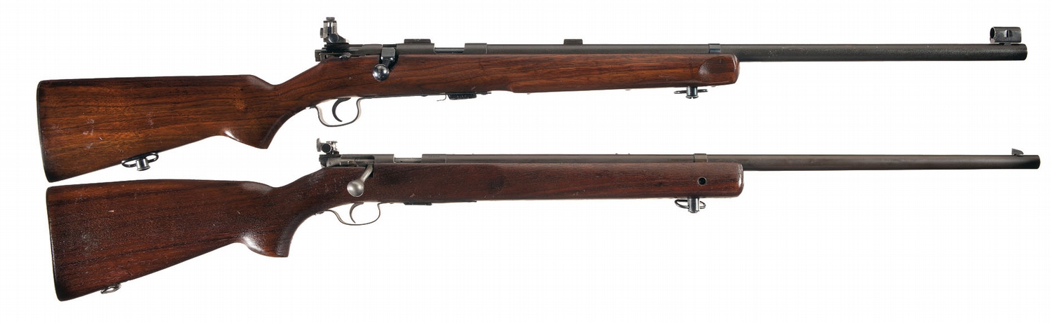 Two Bolt Action Training Rifles -A) U.S. Stevens Model 416 Bolt Action ...