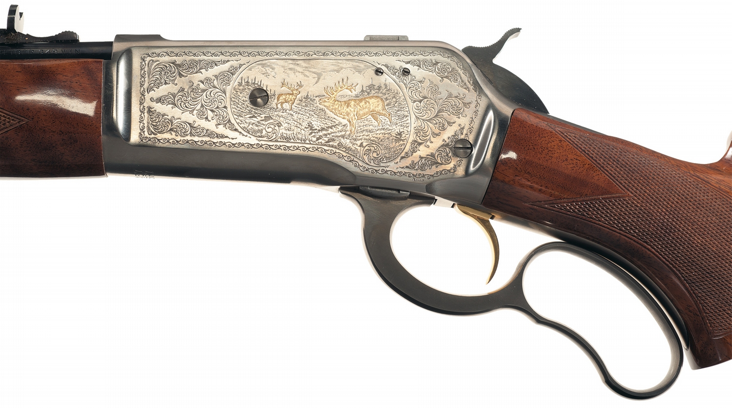 Signed Engraved Browning Model 71 High Grade Lever Action Rifle with ...