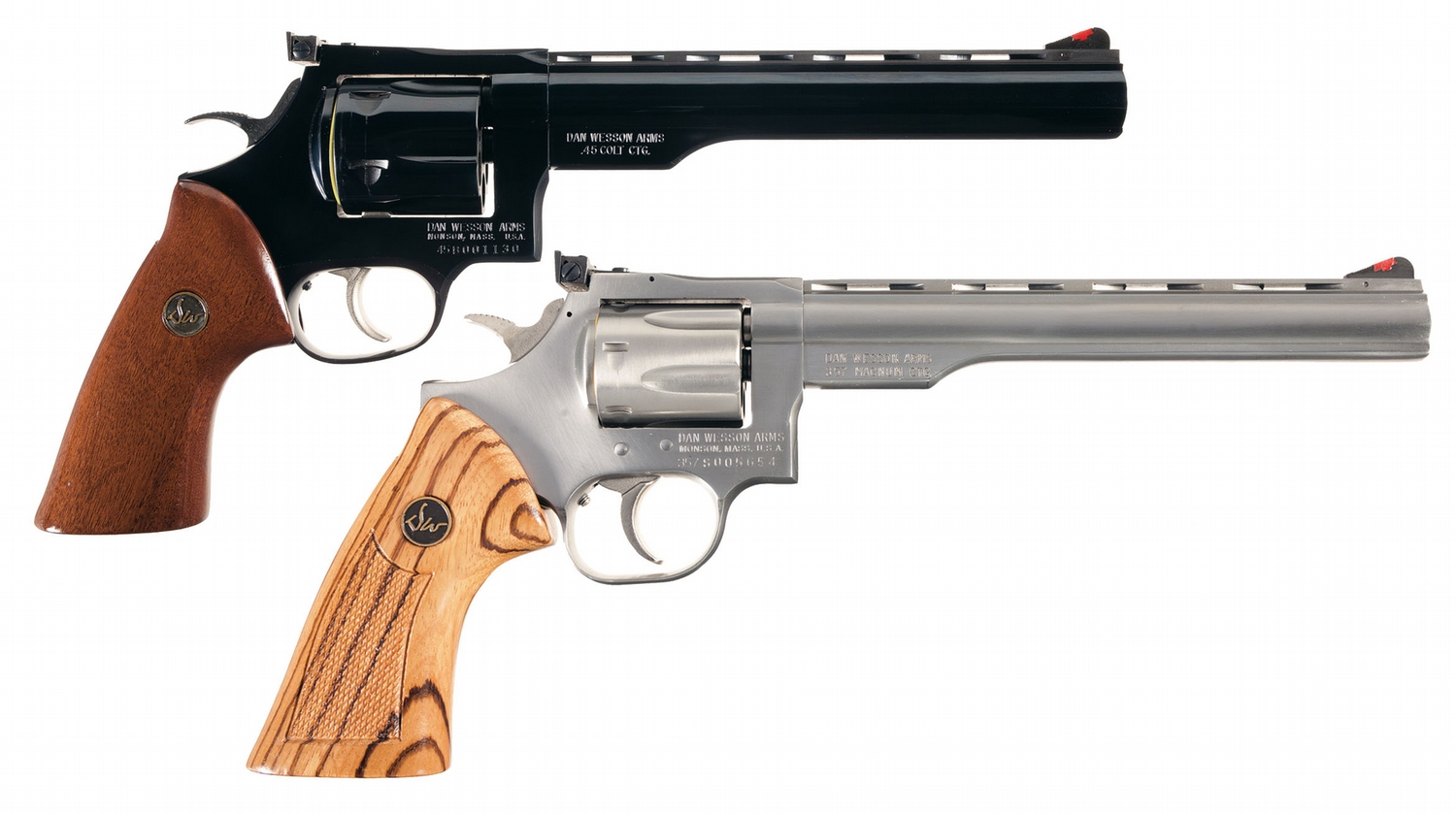 Two Cased Dan Wesson Double Action Revolvers -A) Dan Wesson Model 45 ...