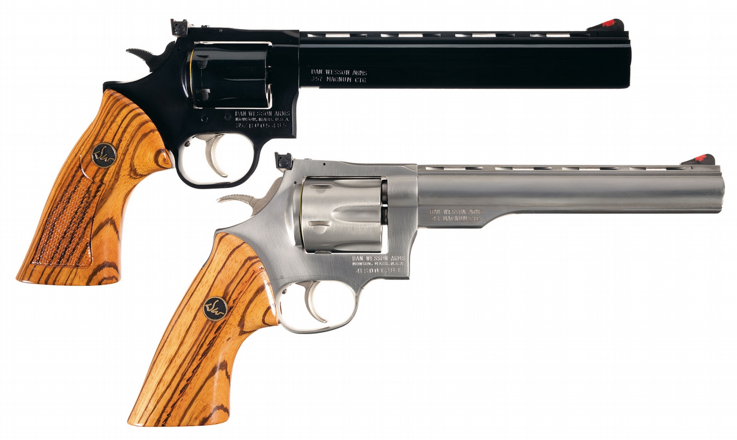 Two Cased Dan Wesson Double Action Revolvers -A) Dan Wesson Model 15 ... Two Cased Dan Wesson Double Action Revolvers -A) Dan Wesson Model 15 ...