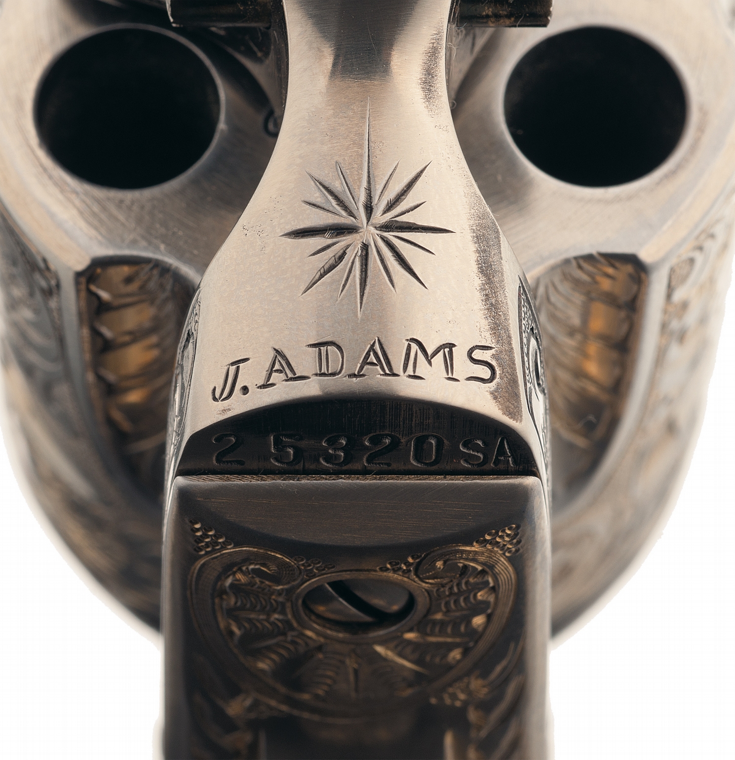 John Adams Custom Engraved Colt Single Action Army Revolver with Box ...