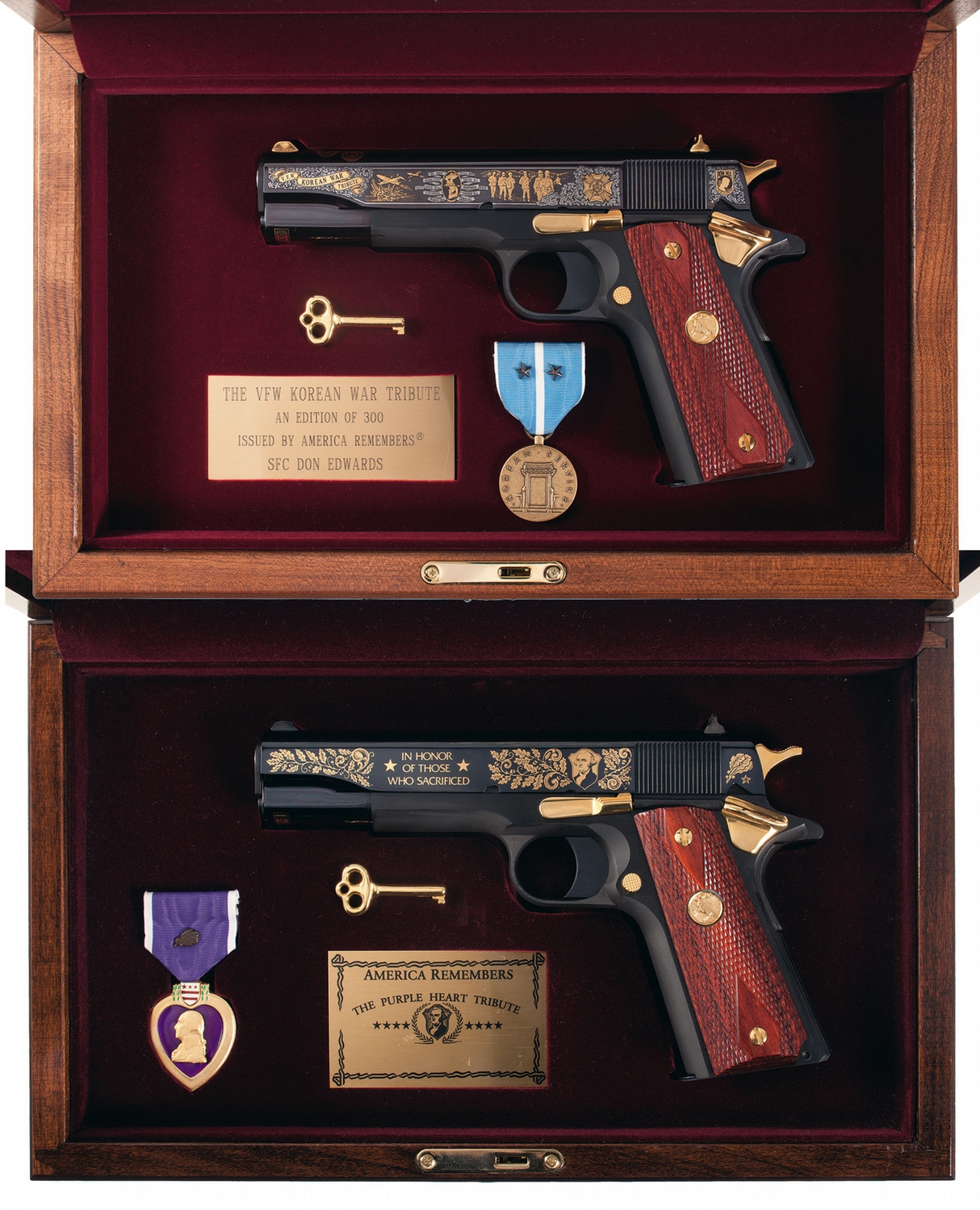 Two Cased Colt 1991A1 America Remembers Commemorative Semi-Automatic ...