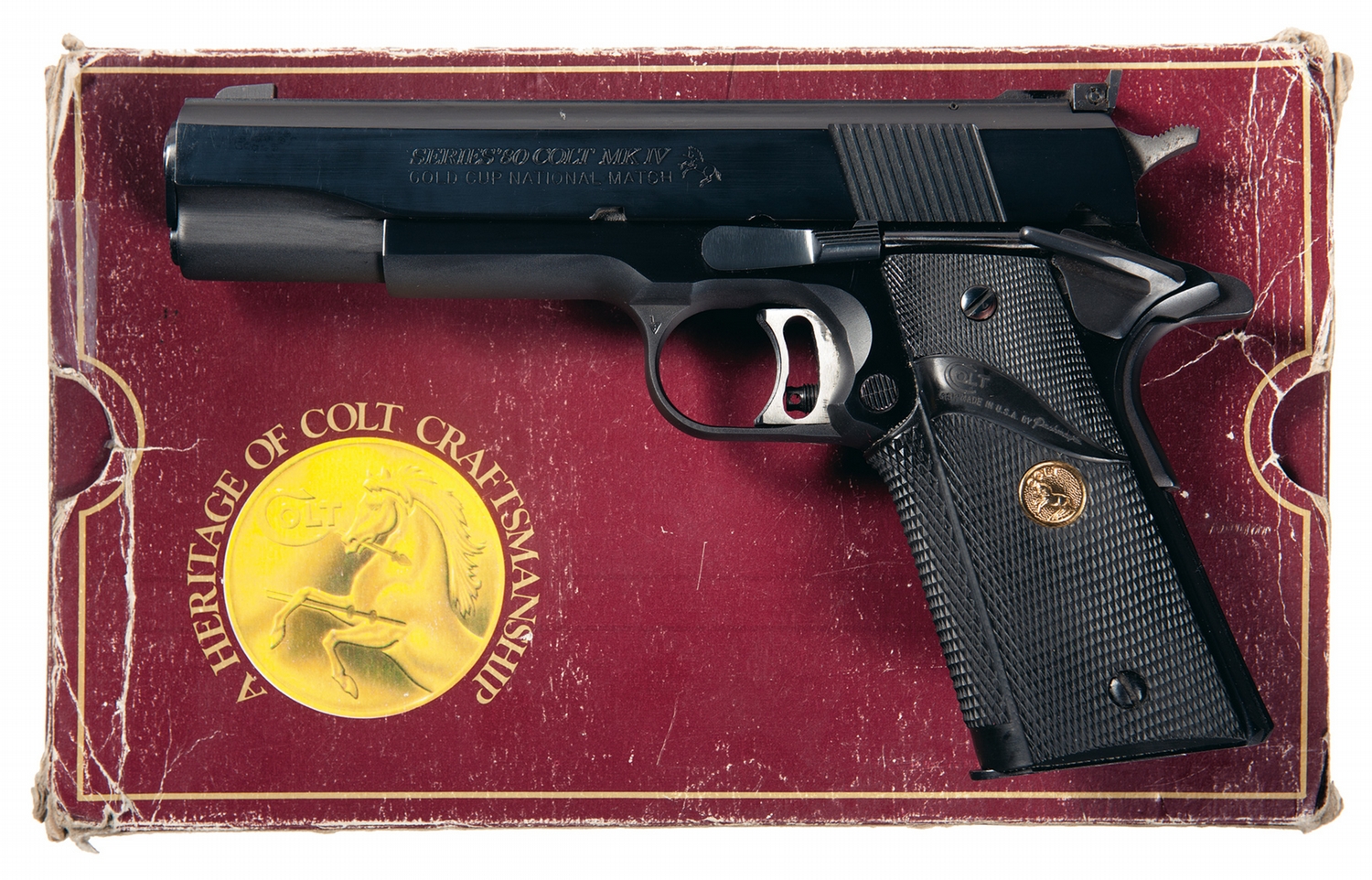 Colt MK IV Series 80 Gold Cup National Match Semi-Automatic Pistol with Box