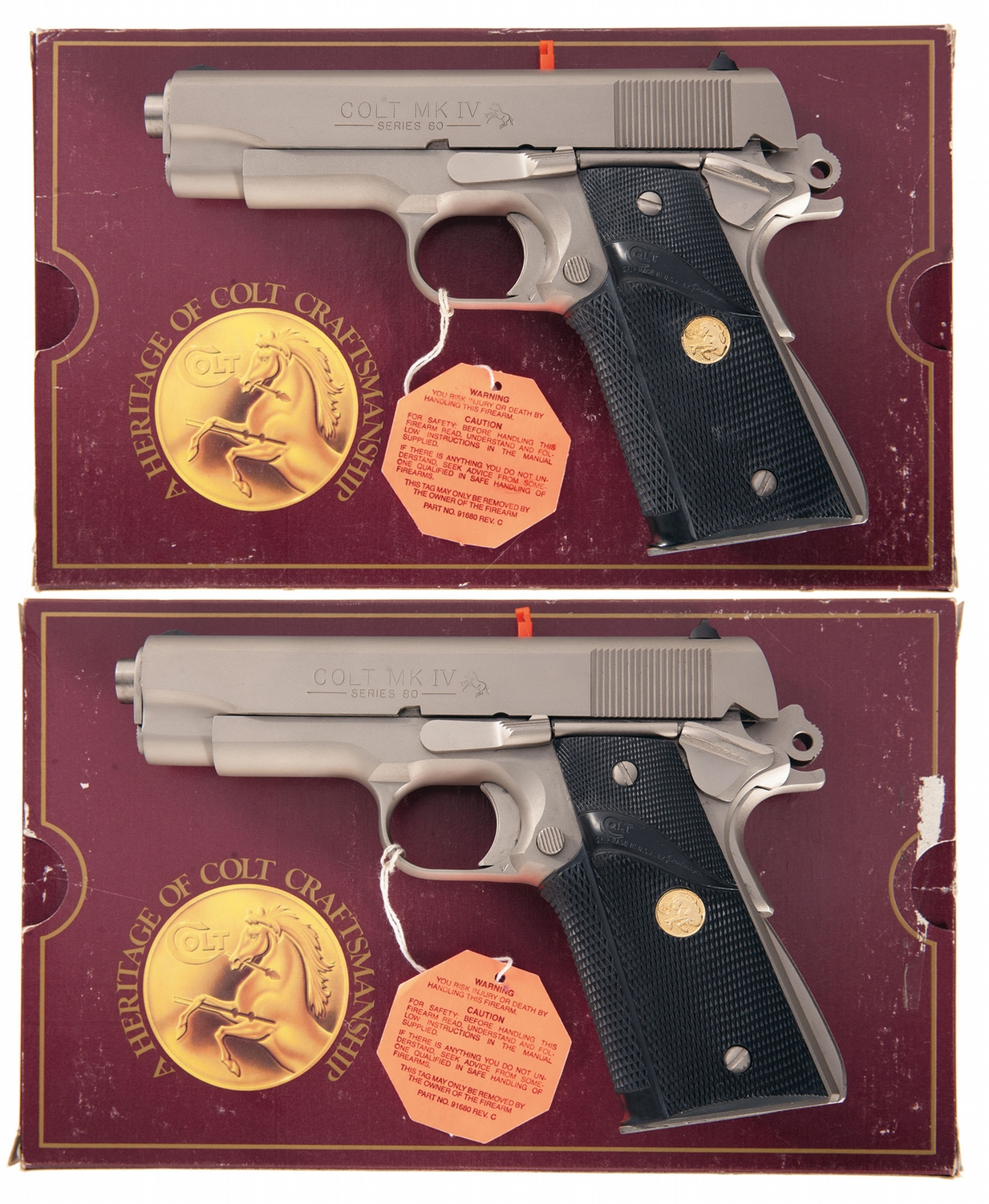 Two Consecutively Numbered Boxed Colt Combat Commander Semi-Automatic ...