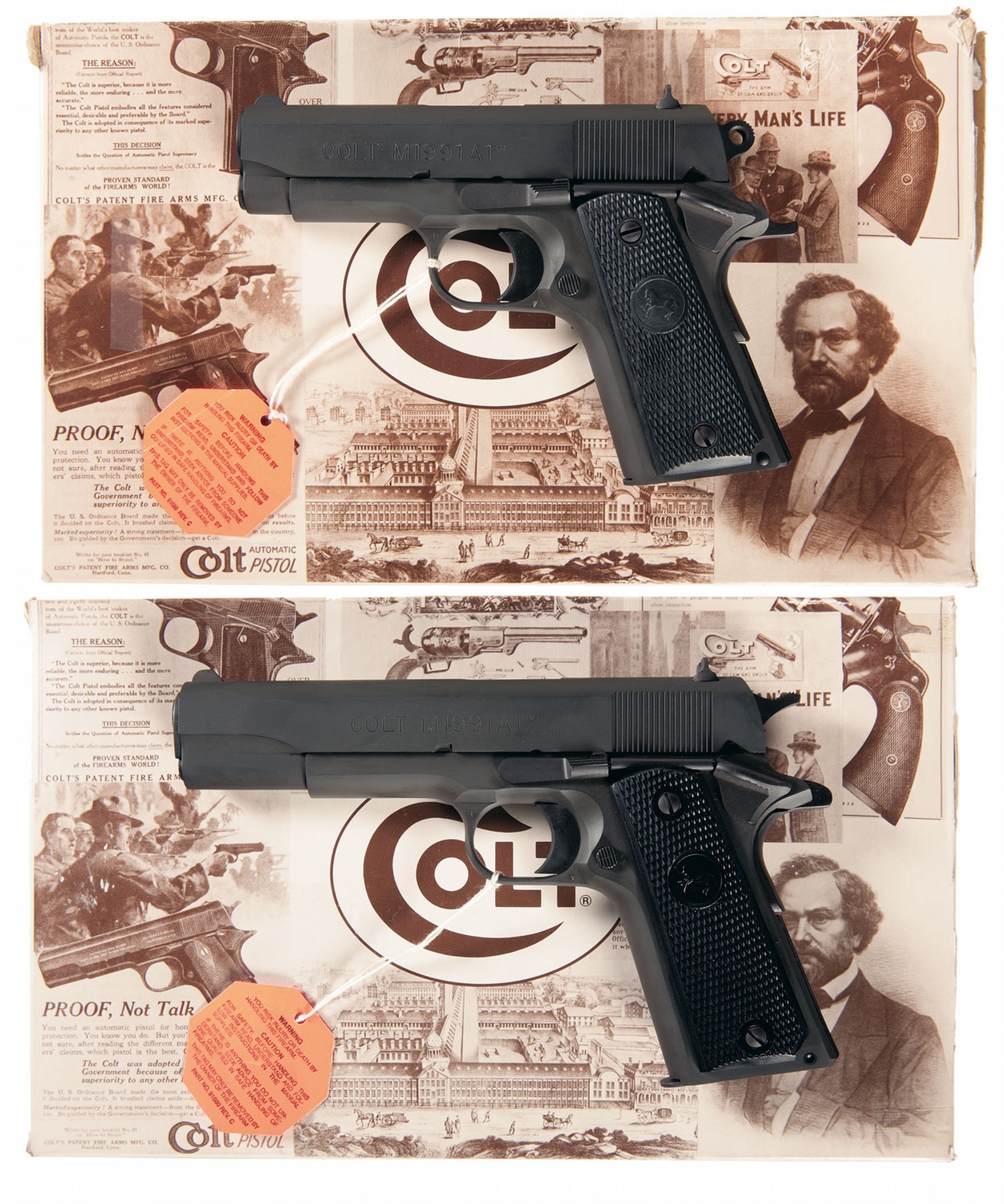 Two Boxed Colt M1991A1 Semi-Automatic Pistols -A) Colt M1991A1 Compact ...