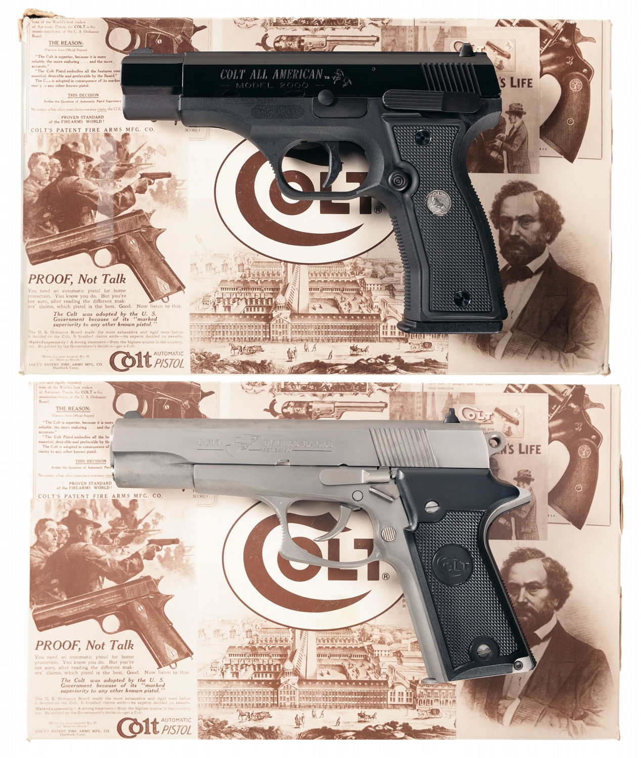 Two Boxed Colt Semi-Automatic Pistols -A) Colt Model 2000 All American ...