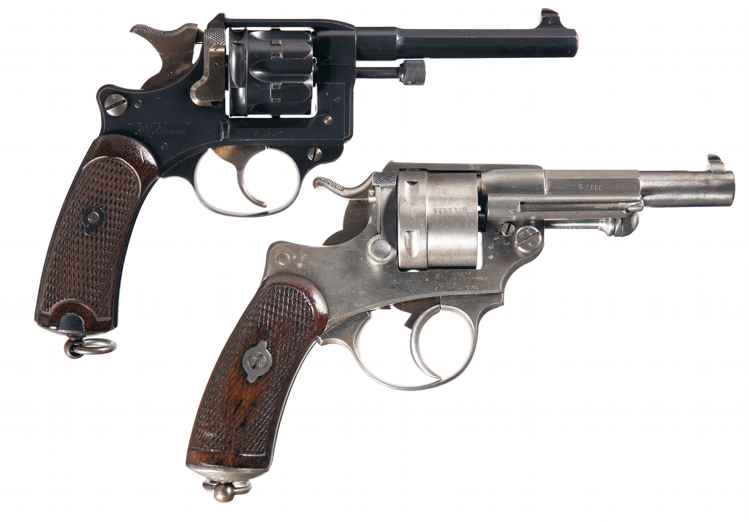 Two French Military Double Action Revolvers -A) Early Production St ...