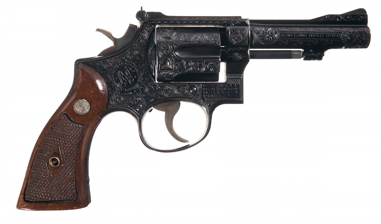 Custom Mike Gouse Engraved Smith & Wesson Model 18 Double Action Revolver