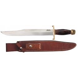 Randall Model 12-13 Raymond Thorp Vintage Bowie Knife with Sheath