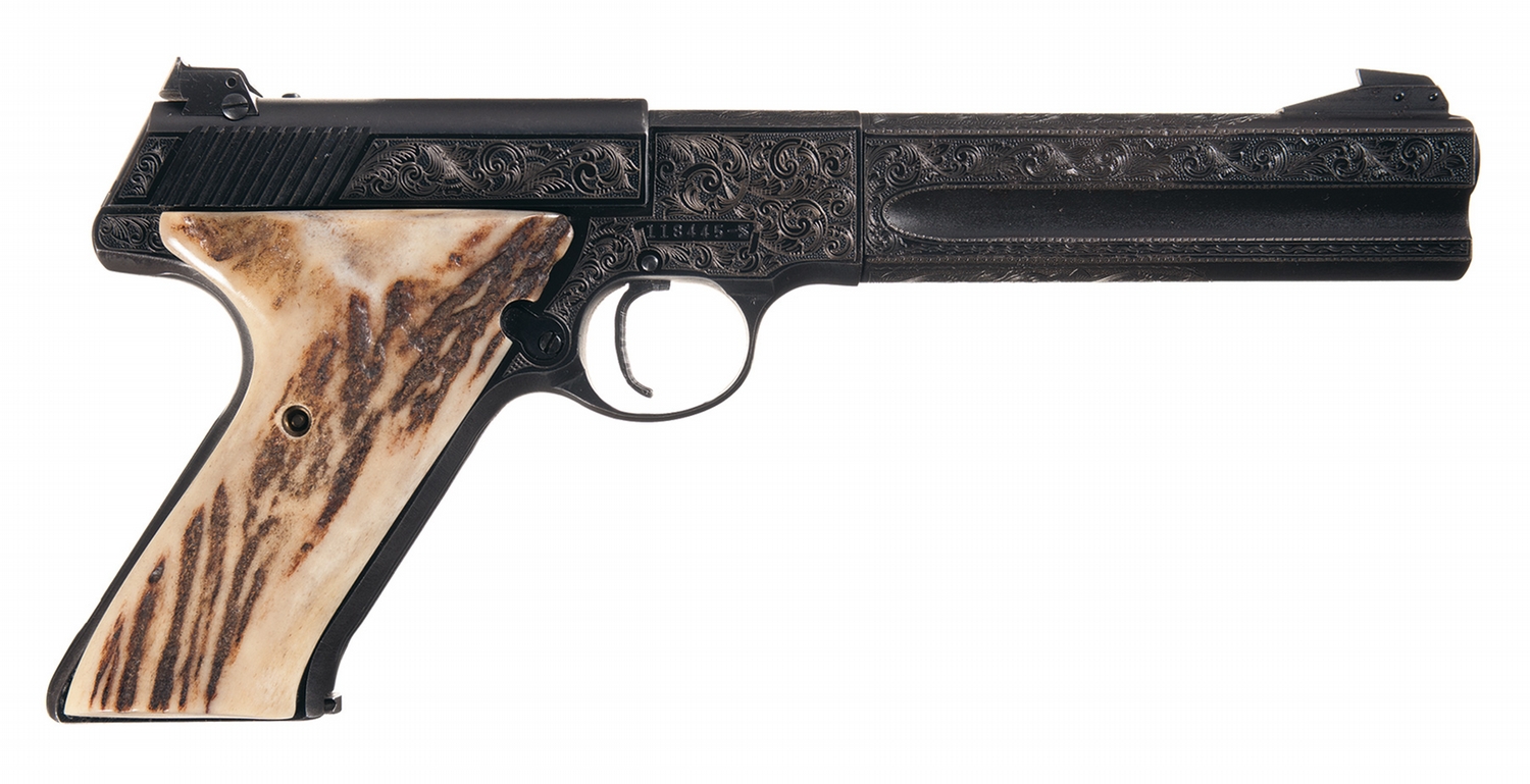 Custom Engraved Colt Second Series Woodsman Match Target Semi-Automatic ...