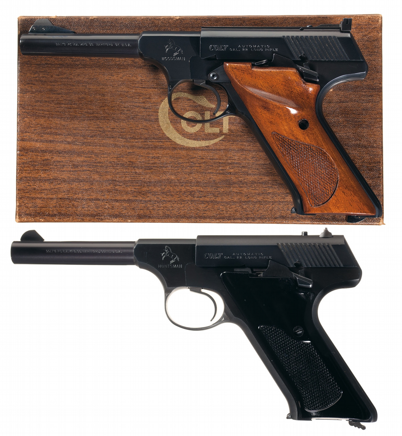 Two Colt Semi-Automatic Pistols -A) Colt Third Series Woodsman Sport ...