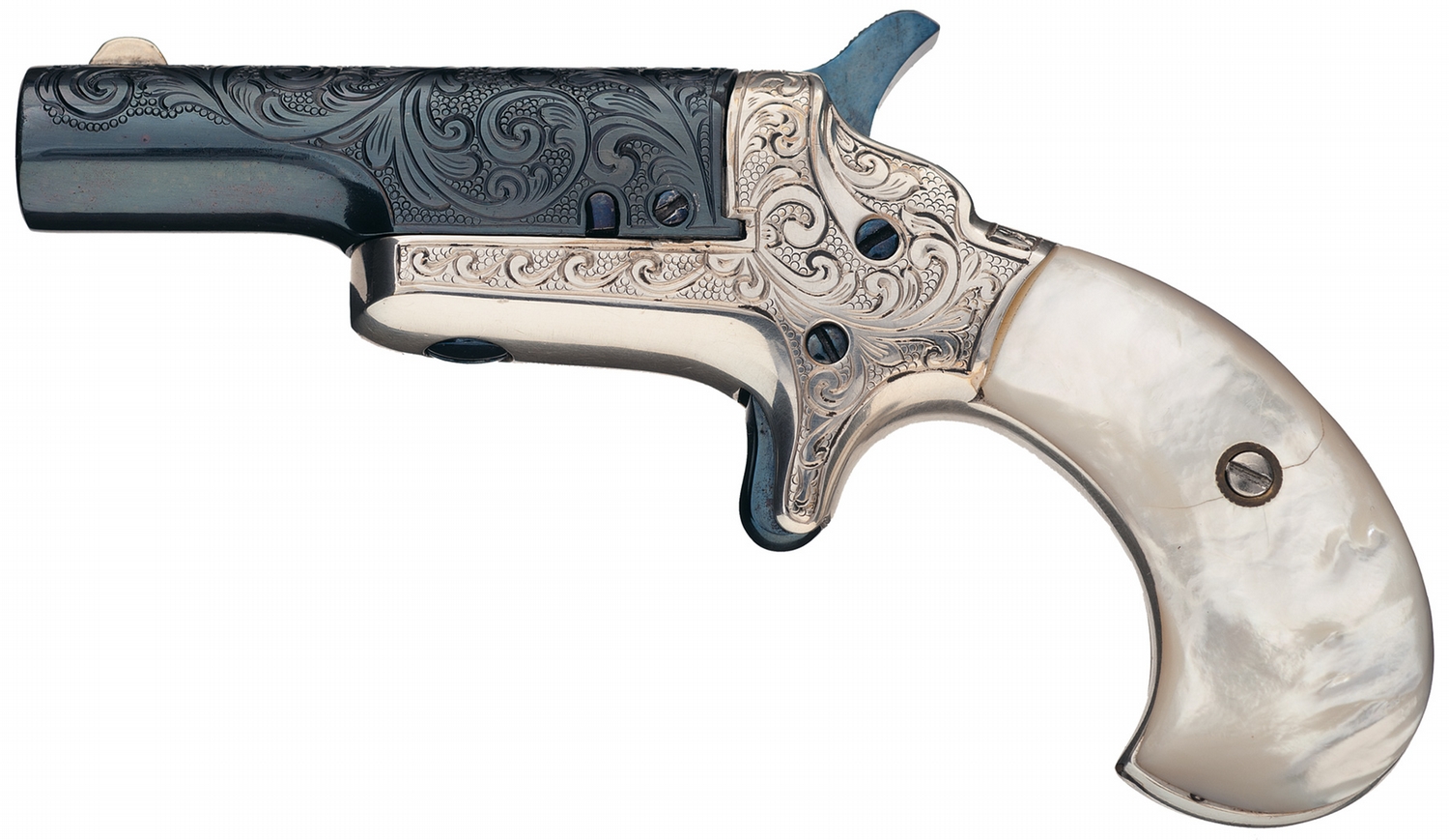 Custom Engraved Colt Third Model (Thuer) .41 Caliber Derringer with ...