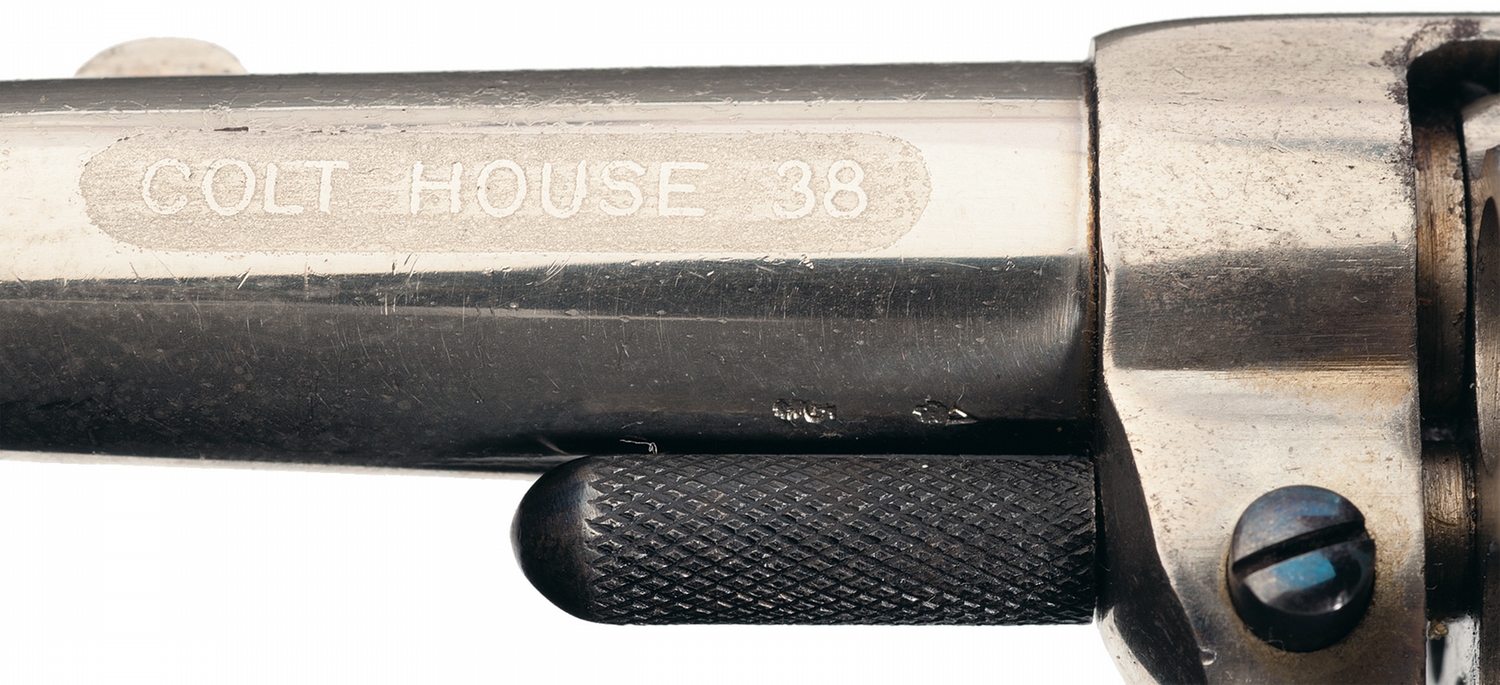 Attractive British Proofed Colt New House 38 Caliber Etched Panel Revolver