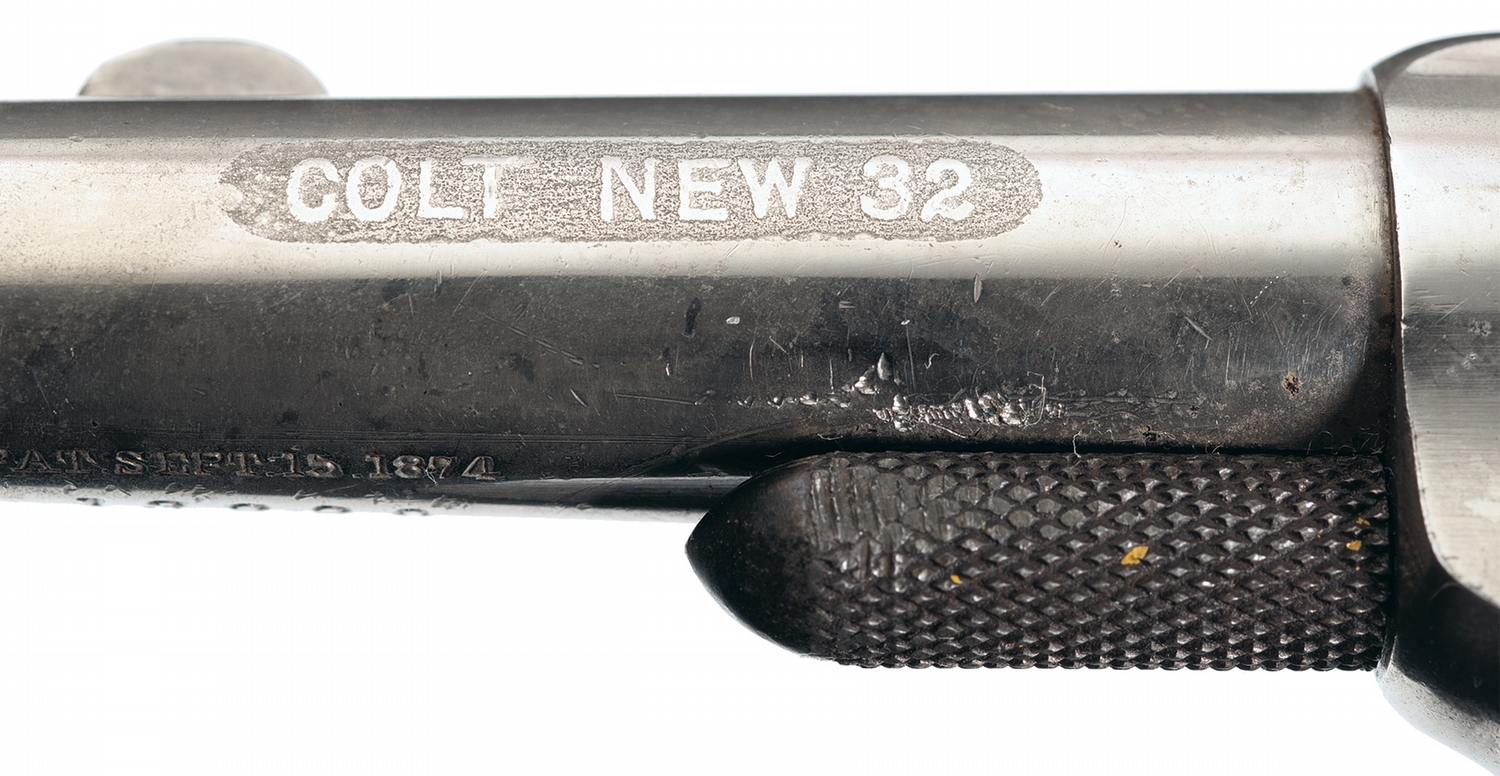 Two Colt New Line Revolvers -A) Colt New Line 32 Caliber Etched Panel ...