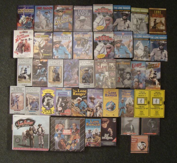 The Lone Ranger Collection DVDs CDs Cassettes VHS LOT