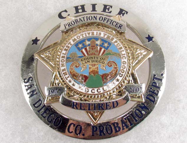 SAN DIEGO COUNTY CHIEF PROBATION DEPARTMENT RETIRED POLICE OFFICER LAW ...