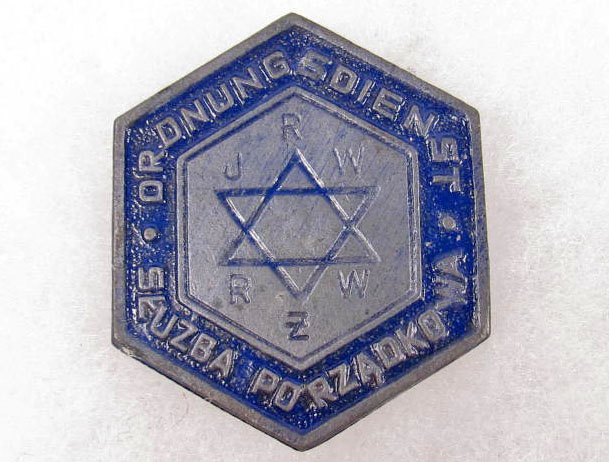 GERMAN NAZI HOLOCAUST GHETTO POLICE BADGE