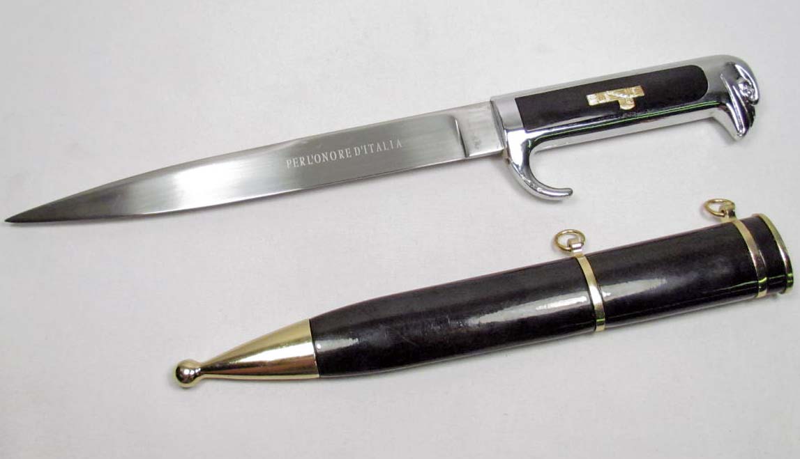 ITALIAN FASCIST MVSN LEADERS DAGGER W/ SCABBARD