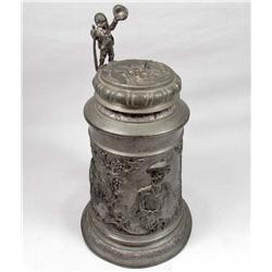 NAZI GERMAN NAZI HUNTING ASSOCIATION PEWTER DRINKING STEIN