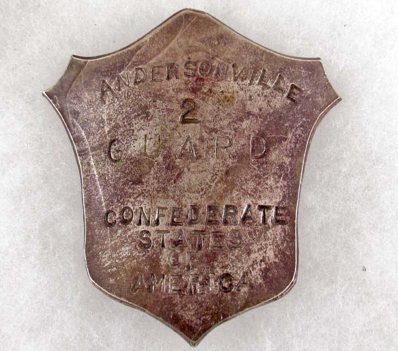 RARE CONFEDERATE STATES OF AMERICA CIVIL WAR ANDERSON PRISON GUARD NO ...