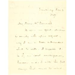 HENRY WADSWORTH LONGFELLOW, Poem+Letter Signed