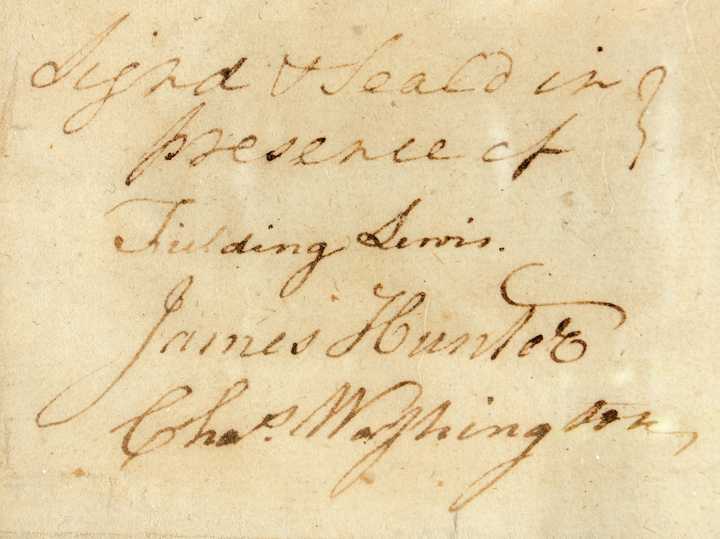 GEORGE WASHINGTON, Signed Autograph Document