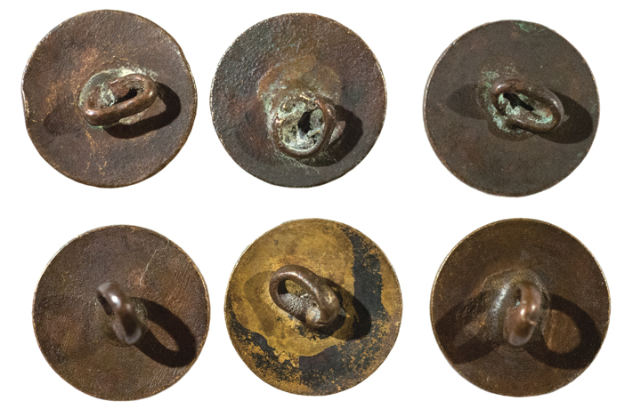 Six Matched British Merchant Navy Buttons