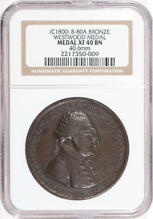 1799 George Washington Westwood Medal NGC EF-40